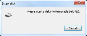 Fixed: “Please insert a disk into removable disk” error | EASSOS BLOG