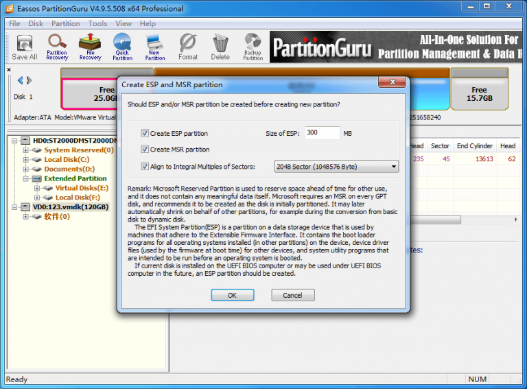 How To Create Esp Msr Partition In Windows 1011 Eassos Blog